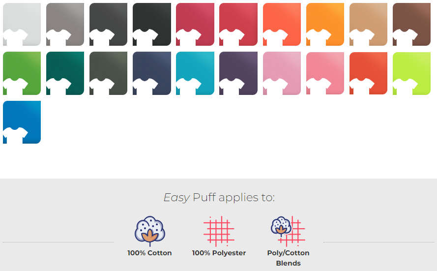 Siser Easy Puff Sample Pack